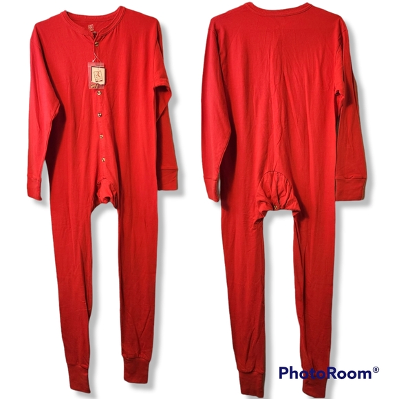 Real Work Wear | Intimates & Sleepwear | Real Work Wear Red Long Johns ...